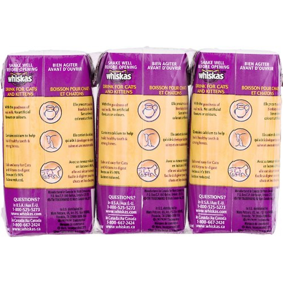 Whiskas Catmilk for Cats and Kittens - 6.75 fl oz. - 3ct