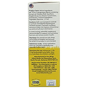 Hilton Herbs Kitty KD Herbal Supplement for Optimum Renal Function in Cats, 1.69 fl oz ( 50 ml ) Bottle