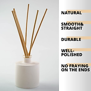 100 PCS Wooden Dowel Rods 6 inch Wood Dowels Assorted Sizes Craft Sticks 1/8 3/16 1/4 5/16 3/8 x 6 Inch Bamboo Sticks Long Bamboo Rods for Crafting