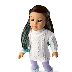 American Girl Corinne Tan Girl of the Year 2022 18-inch Doll and Book with Sweater, Leggings, and Boots, For Ages 8+