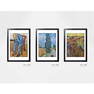 Annecy 20x30 Frame Black 1 Pack, Classic 20x30 Picture Frame Display 18x24 Pictures with Mat or 20x30 without Mat, Horizontal and Vertical for Wall-Mount, Decorate Home and Office with Large Paintings