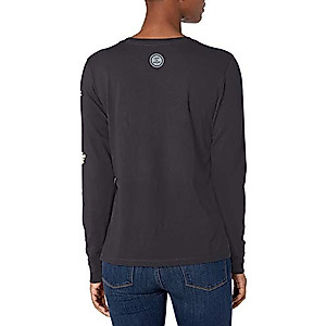 Life is Good Women's Standard Crusher Graphic Long Sleeve T-Shirt, Wildflower Jet Black, XL