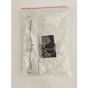Kalolary 100 Pack Eyebrow Ruler with 1 Box 10M Premium Eyebrow Mapping Ink String Pre-Inked Microblading String for Eyebrow Mapping Ultra-Thin Mess-Free for Marking Symmetrical Eyebrows