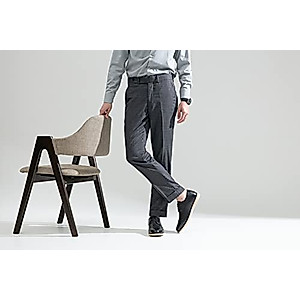 Vostey Men's Dress Shoes Black Casual Dress Shoes for Men Wingtip Oxford Shoes Business Dress Shoes (BMY617A Black 10.5)