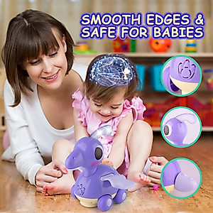 Kidpal Baby Toys 18 to 24 Months, Toys for 2 Year Old Boys Girls with Light and Music, Touch & Go Crawling Toys for babies18-24months, Baby Toys 18 Months, Gifts Toys for Age 2 Toddler