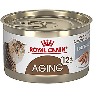 Royal Canin Feline Health Nutrition Aging 12+ Loaf in Sauce Canned Cat Food, 5.1 oz Can (24-Count)