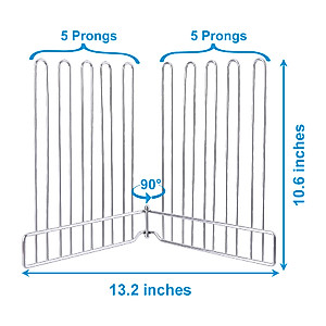 LEKUSHA Reusable Bag Drying Rack, Foldable Freezer Bag Dryer, SUS304 Stainless Steel Drying Stand for Gallon, Quart, Sandwich, Snack Bag, Plastic Silicone Storage Bag