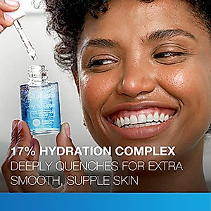 Neutrogena Hydro Boost Hyaluronic Acid Face Serum with Vitamin B5, Lightweight Hydrating Face Serum for Dry Skin, Oil-Free, Non-Comedogenic, Fragrance Free, 1 Oz