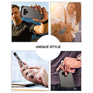 BENTOBEN Galaxy Note 9 Case, Phone Case Samsung Note 9, 3 in 1 Heavy Duty Hybrid Hard PC Soft Silicone Bumper Shockproof Anti Slip Protective Boys Men Cover for Galaxy Note 9 (2018 Release), Gunmetal