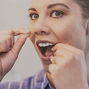 Bamboo Charcoal Dental Floss Refills, Bambo Woven Fibres, 5 x 33 Yards, Organic Refillable Dental Floss, Natural Floss, Eco-Friendly Floss. Plant-Based Candelilla Wax Floss with Natural Mint Flavoring