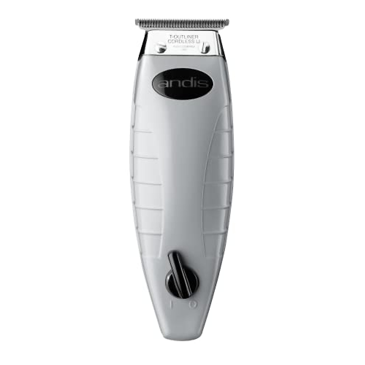 Andis 74000 Professional Corded/ Cordless Hair & Beard Trimmer, T-Outliner Blade Trimmer, Zero Gapped, Close Cutting Carbon Steel T-Blade Trimmer, Grey