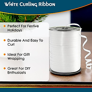 Unique White Curling Ribbon 100yds