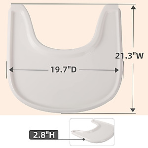 Baby High Chair Tray Compatible with Stokke Tripp Trapp Chair, with Smooth Surface Provides Suction Plates with More Suction Power