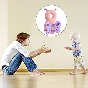 Mersuii Baby Head Protector Child Head Protection Cushion Soft Anti-Fall Headrest Adjustable Child Safety Soft Pad for 5-24 Months Baby Learning Walking