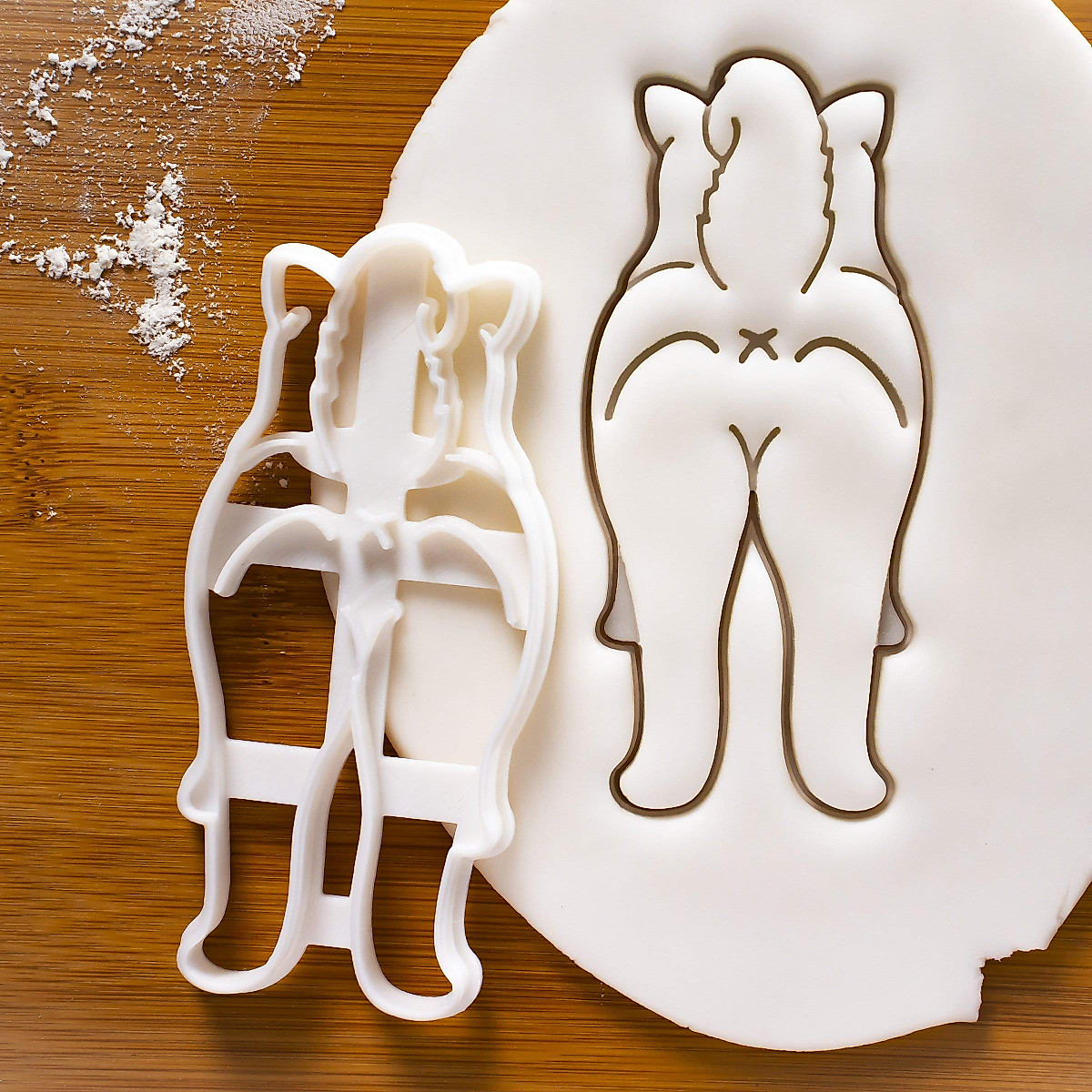 Set of 3 Shiba Inu cookie cutters (Designs: Silhouette, Butt, Face), 3 pieces - Bakerlogy