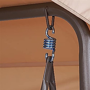 WYKDD 3-Person Sunshade Swing Chair Outdoor Patio Steel Frame Fashion Versatile Comfortable Spacious Leisure Seats