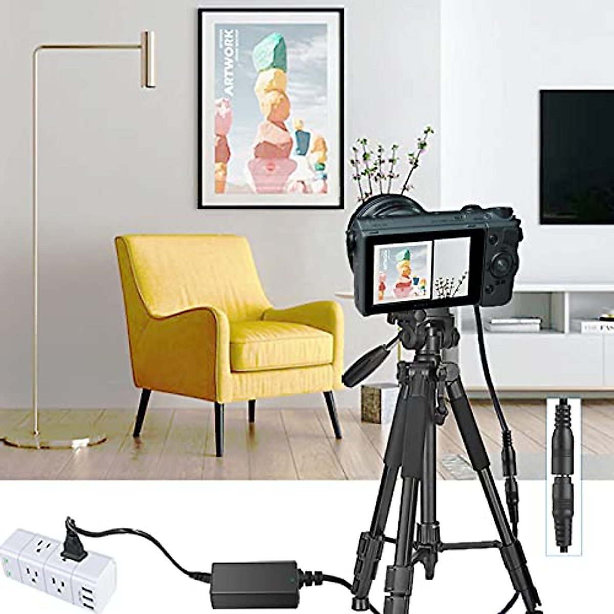 AC-PW20 Adapter PW20 DC Coupler Gonine (NP-FW50 Battery Replacement) for SONY Alpha NEX-5 NEX-5A NEX-5C NEX-5CA NEX-5CD NEX-5H NEX-5K NEX-3 NEX-3A NEX-3C NEX-3CA NEX-3CD NEX-3D NEX-3K