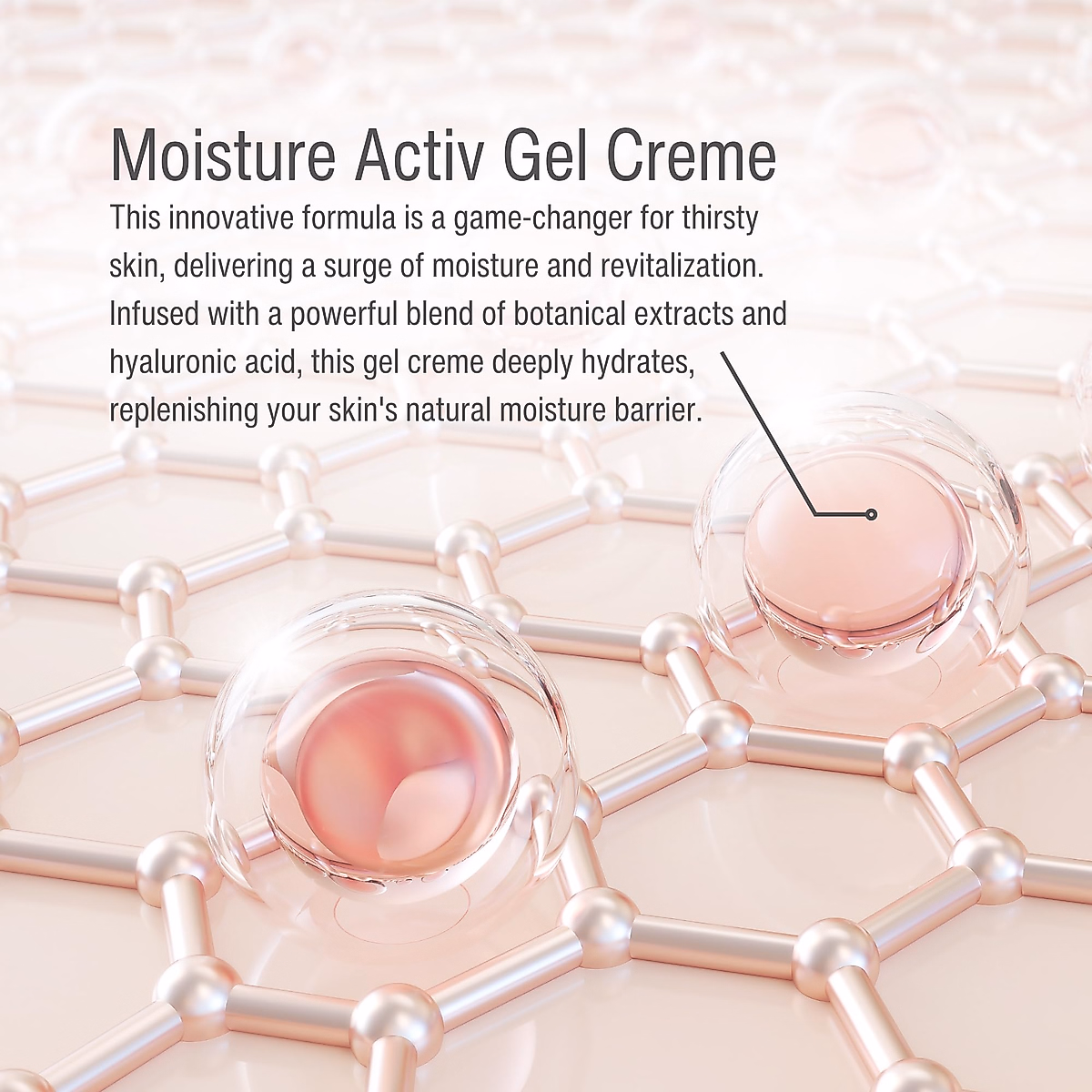 WILMA SCHUMANN Moisture Activ Gel Cream, Face Moisturizer, Face Cream with Hyaluronic Acid, 1.7 oz