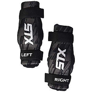 STX Lacrosse Stallion 75 Arm Pads, Black, Small, Pair