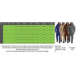 WUAI Onesie Men's Hooded Jumpsuit Zip Up One Piece Pajamas Playsuit Jogger Sweatsuit Overall Romper Dark Gray