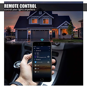 HaoDeng Smart Bulbs, Smart home lighting, WiFi Light Bulbs, Color Changing Light Bulb, Smart Light Bulb Works with Alexa, Google Home, A19 Alexa Light Bulb No Hub Required, 60W Equivalent 500LM, 3Pack