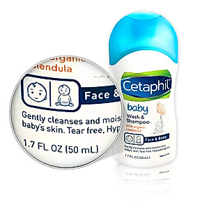 Baby Shampoo and Body Wash by Ceta phil, Travel size, Bulk, Tear free, Hypoallergenic, (Pack of 6), 1.7 fluid_ounces