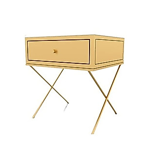 HIGOH Bedside Table Modern Bedside Cabinet Coffee End Bedside Cabinet Household Furniture Bedside Cabinet Cabinet Living Room (Color : 1)