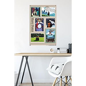 The Wizarding World: Harry Potter - Stamps Collage Wall Poster with Pushpins