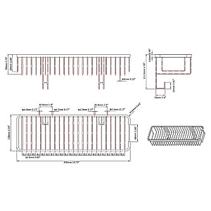 Wayime 16" Stainless Steel 304 No-Drilling Wall-Mounting Shower Caddy with Hook as Bathroom Shelf Kitchen Shelf