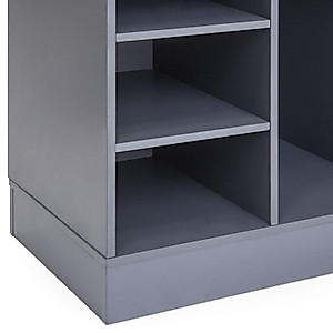 10 Cubies Versatile Shoe Storage Rack Bech With Soft Comfortable Padded Seat Multipurpose Design Entryway Hallway Upholstered Shoes Heels Boots High Leg Boots Slippers Sandals Footwear Storage