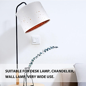 Didiseaon Drum Lampshades, Medium Lampshades 12.97 Top X12.97 Bottom X9.43 High, Fabric Lampshades Star Pattern Lampshade for Table Lamps Floor Lamps, Spider Fitter Type