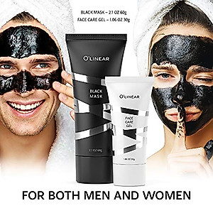 Charcoal Peel Off Face Mask- Blackhead Remover Mask with Organic Activated Charcoal - Oil Removing Detoxifying - Deep Cleansing and Purifying Black Mask & Face Care Gel for Women & Men