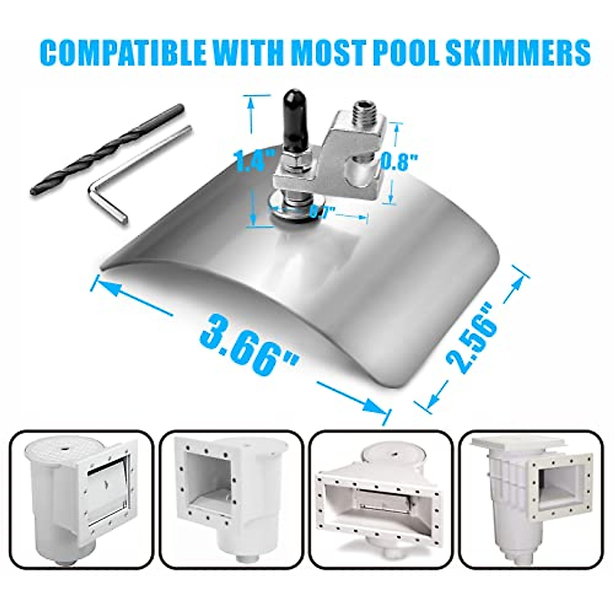 Pool Bonding Kits, BWB680AG Above Ground Pool Skimmer, Compatible with Most Skimmers, in Direct Contact with Pool Water at All Times
