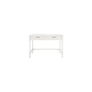 SAFAVIEH Home Collection Filbert Distressed White 2-Drawer Writing Desk DSK5701A