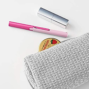 Plus Pen Style Non Stick Compact TSA Twiggy Scissors with Cover Rose