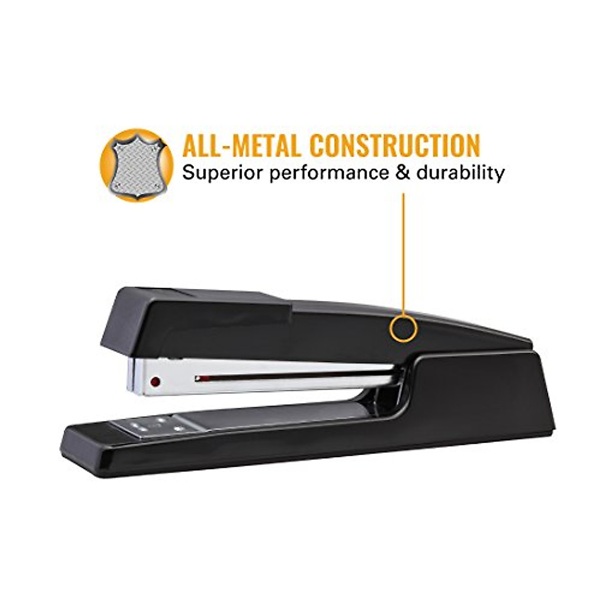 Bostitch Office B440BK B440 Executive Full Strip Stapler, 20-Sheet Capacity, Black (BOSB440BK)