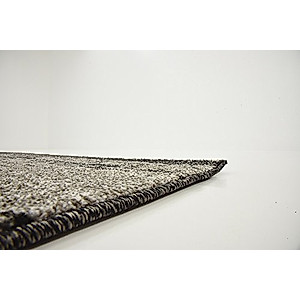 Unique Loom Del Mar Collection Area Rug - Lucille (5' 3" x 8' Rectangle, Dark Gray/ Ivory)