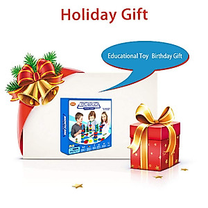 Board Games, Toptrend Magnetic Ring Matching Kids Game for 4-6 Boys & Girls STEM Science Toys Fun Family Match Cards Game Holiday