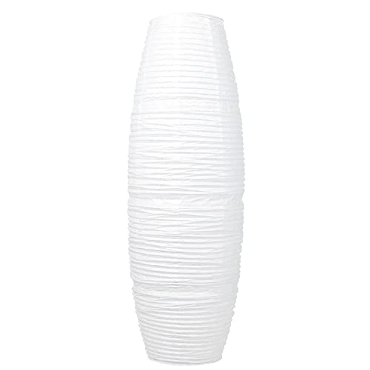 SALOCY Paper Floor Lamp Shade Replacement,Rice Paper Floor Lamp Cover Standing Lamps for Living Room Contemporary Floor Lamp Cover White (Only Lamp Shade,NO Structural Parts )