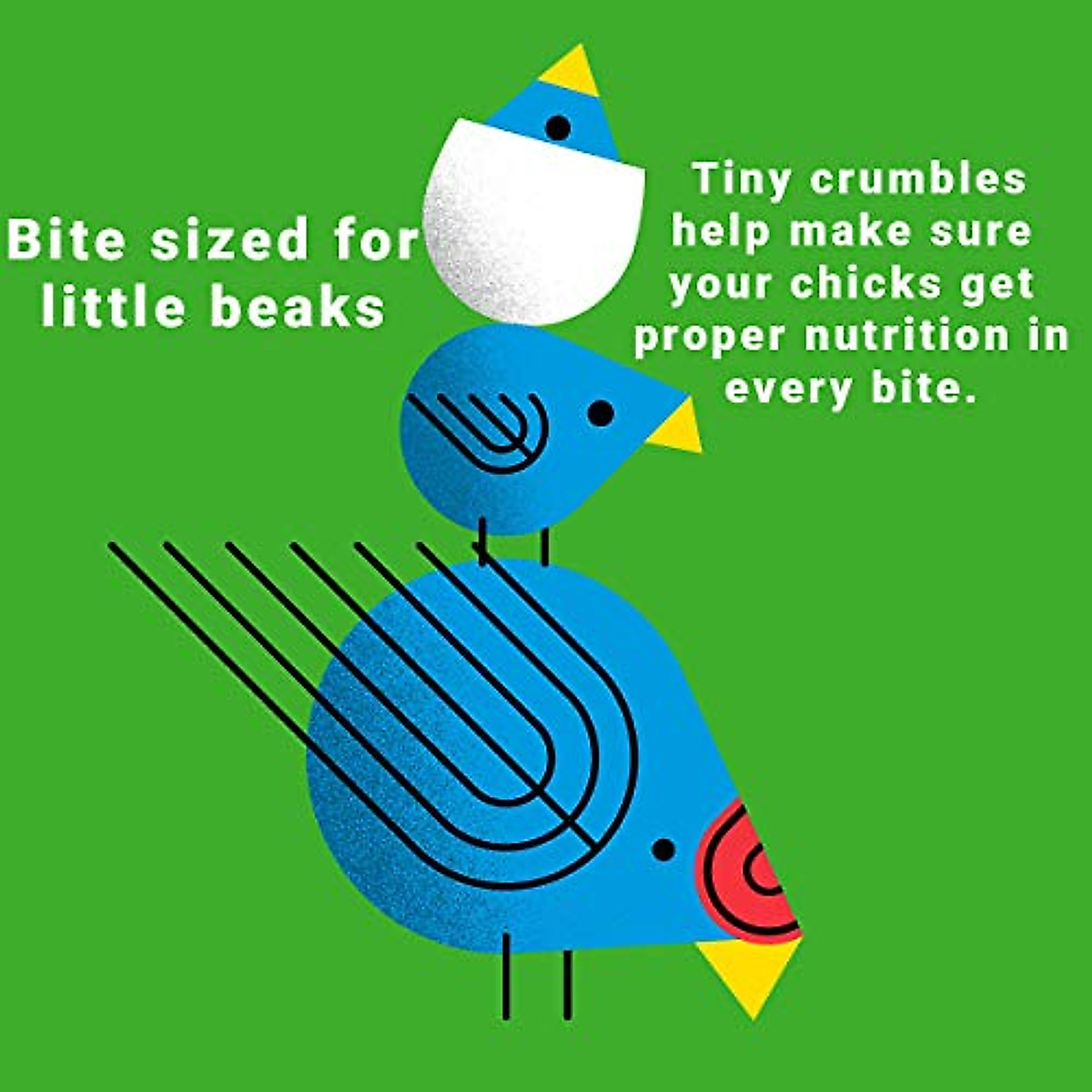 Hen Up Organic | Starter Grower Crumbles - Non-GMO Baby Chick Food | 25 Pound (25 lb) Bag