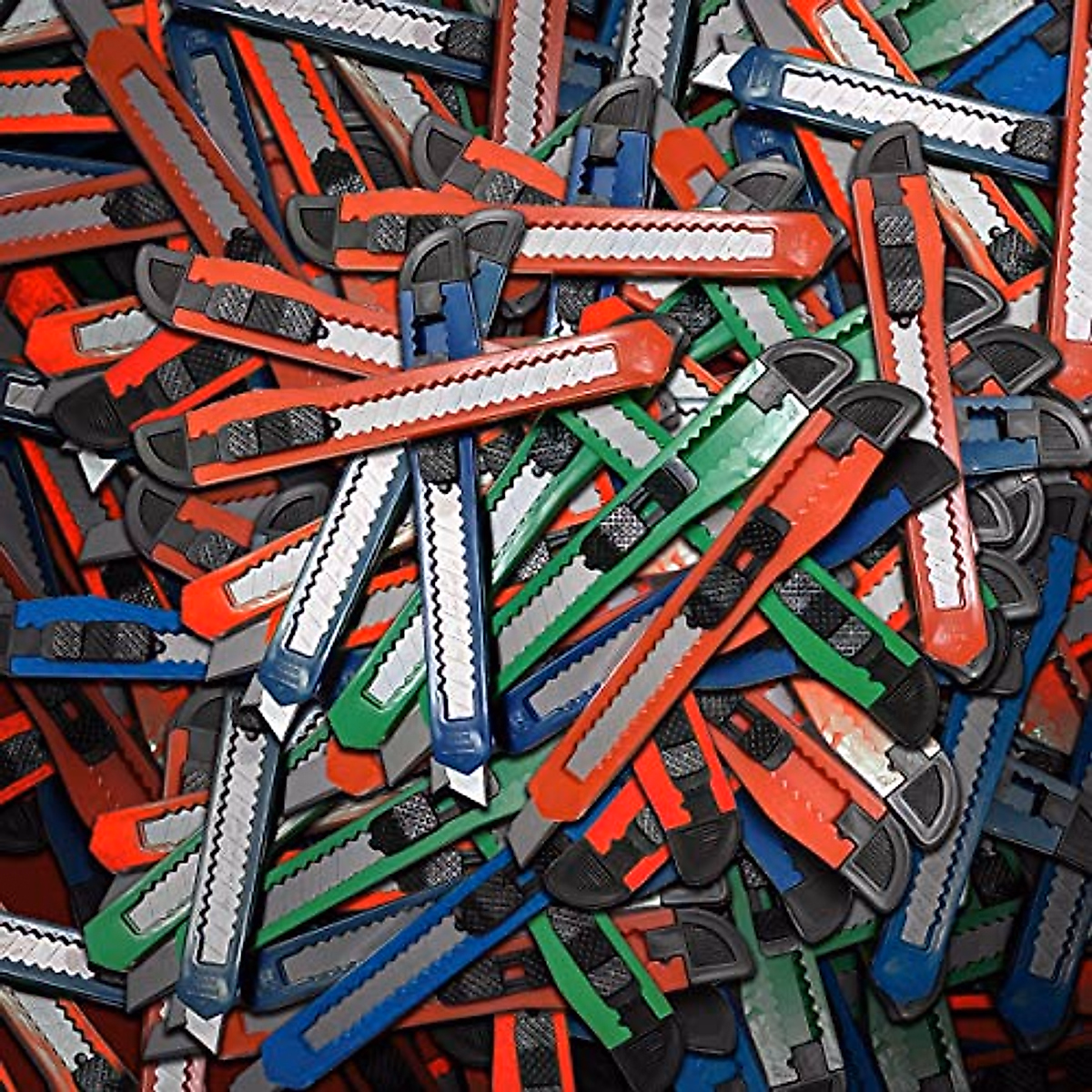 48 Pack Utility Knife Box Cutter Retractable Blade Snap off Razor Knife with Safety lock 5" Wholesale lot