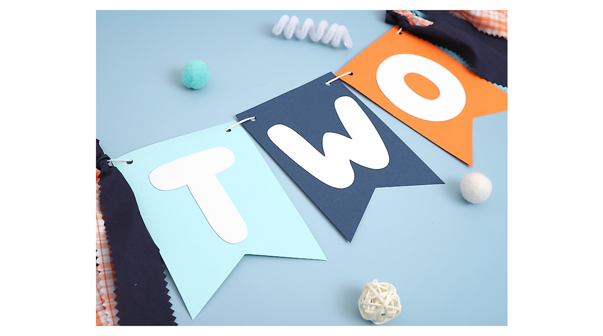 Bluey Puppy Two High Chair Banner - Boys 2nd Birthday Decor