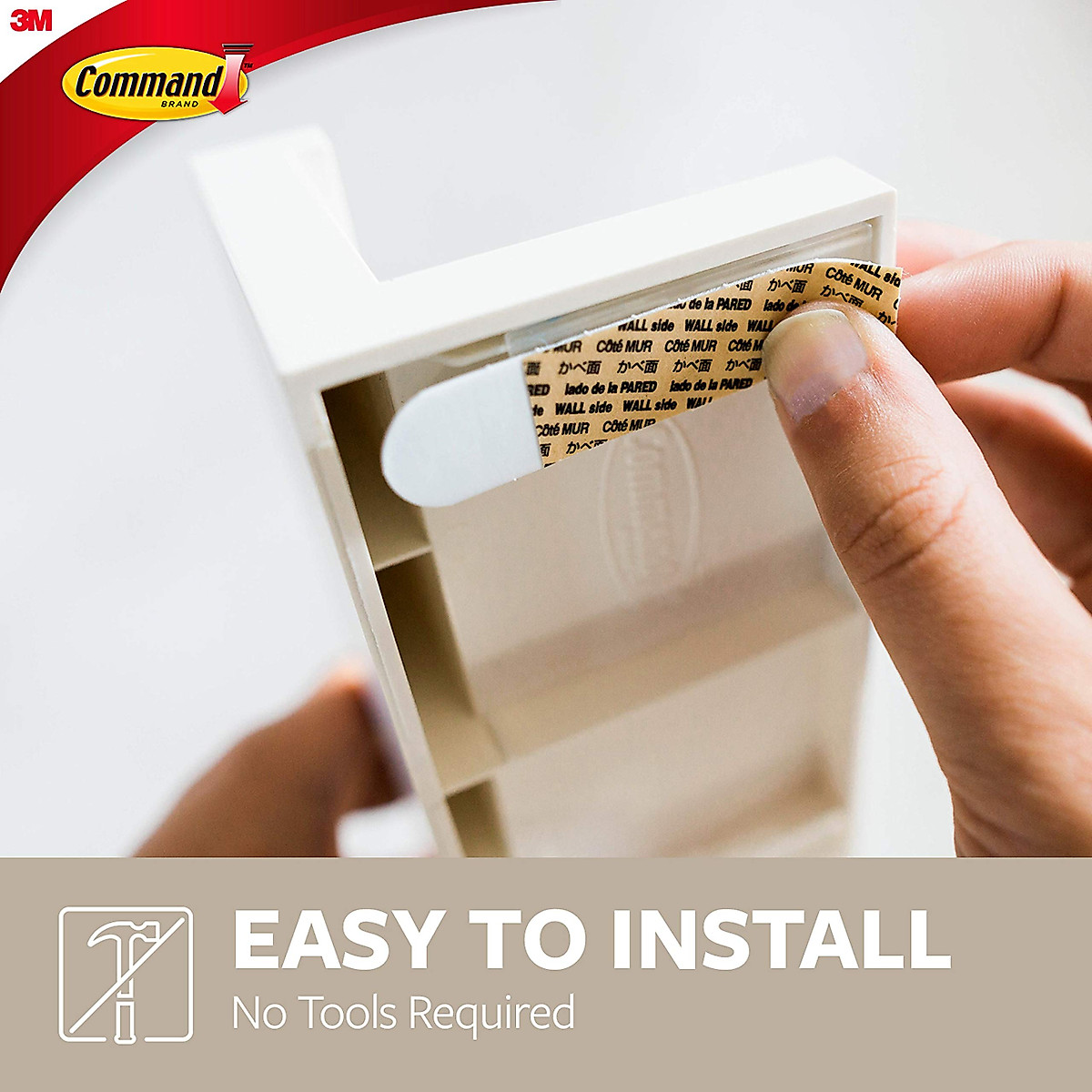 Command Picture Ledge, Damage Free Hanging Floating Shelf with Adhesive Strips, No Tools Picture Hanger for Displaying Home Photographs, 1 Ledge and 10 Command Strips