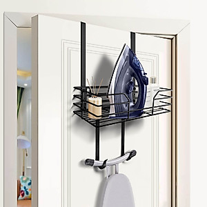 pelreame,Over The Door Ironing Board,Ironing Board Wall Mount,Ironing Board Hanger,Over The Door Ironing Board Holder,Iron Holder Wall Mount,Door Ironing Board,Laundry Room Organization and Storage