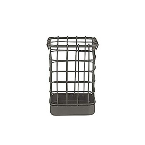 Spectrum Diversified Vintage Pencil & Utility Cup for Storage and Organization of Home Office Desk or Countertop, Industrial Gray