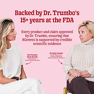 8Greens Supergreens Beauty Gummies with Collagen & Biotin | Super Greens Powder Superfood Gummy for Healthy Skin, Hair, Nails, Glow, and Firmness, Superfood Booster, Strawberry Flavored, 50 Count