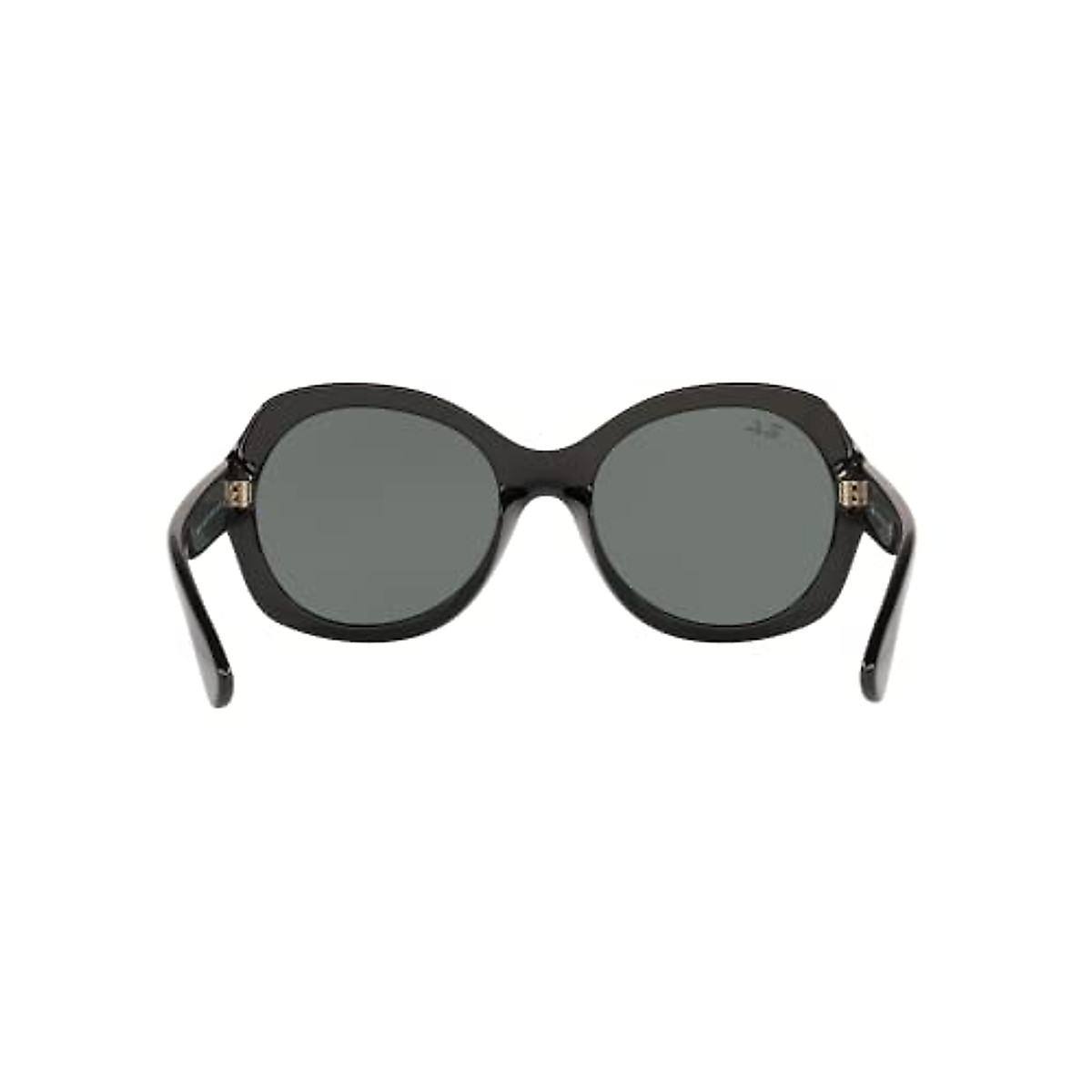 Ray-Ban Women's RB4191 Round Sunglasses, Black/Green, 57 mm