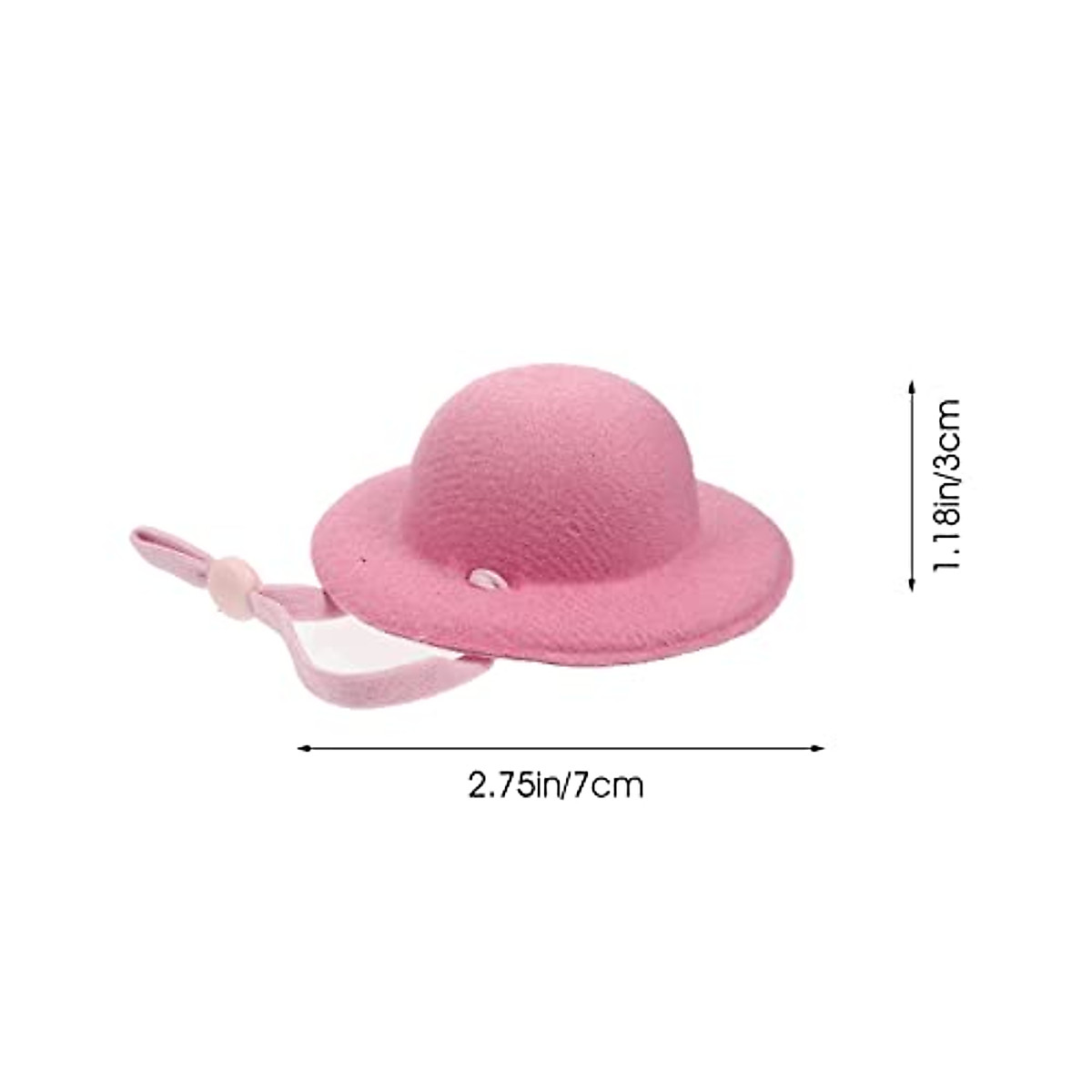 PATKAW Chicken Hats 6pcs Chicken Hats Hamster Hat with Adjustable Elastic Chin Strap Novel for Hens Rooster Lizard Guinea Pig Rat Duck Parrot Poultry Bird Parakeets Chick Tiny Pet Chicken Helmet