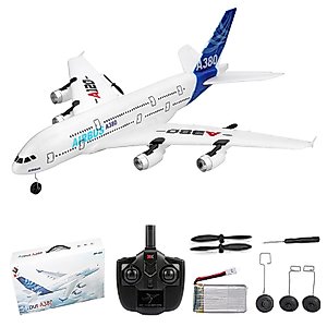 GoolRC RC Airplane, WLtoys XK A120 A380 Aircar Model Plane, 3CH 2.4G Remote Control Airplane, EPP Fixed-Wing RC Aircraft RTF Toy for Kids and Adults