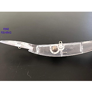 10pcs Unpainted Minnow Bait Fishing Lure Body 150mm 14.2g Blank Hard Lures Free Eye 8305